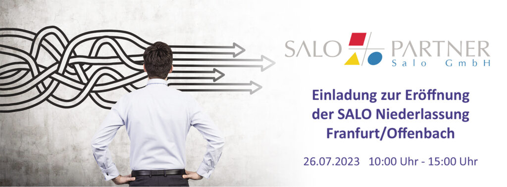 Im Juli: Große Eröffnung der SALO-Niederlassung Frankfurt/ Offenbach - SALO+PARTNER